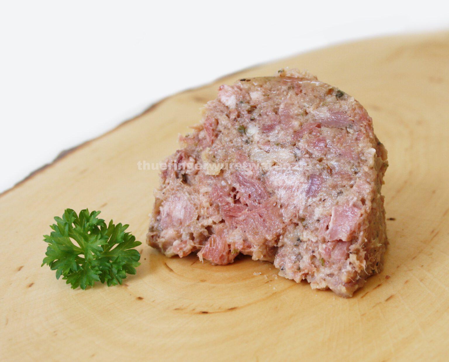 Original Thüringer Presskopf im Glas - Fleischerei Müller ... iss was ...